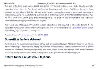 Understanding the emergency_ what happened on June 25, 1975 | PDF