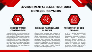 Understanding the Environmental Impact of Dust Control Polymers | PPT