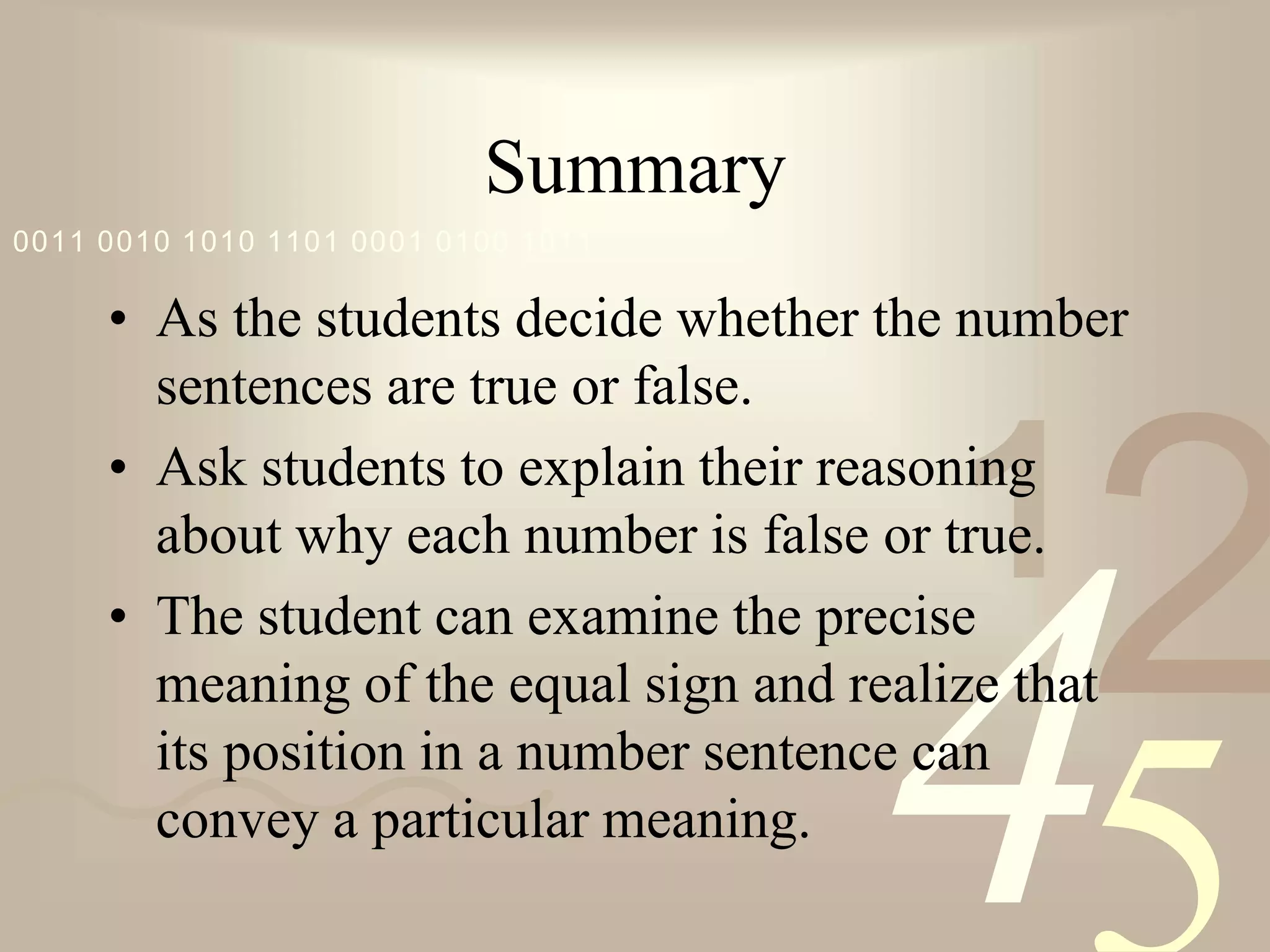 Understanding the equal sign pp | PPTX
