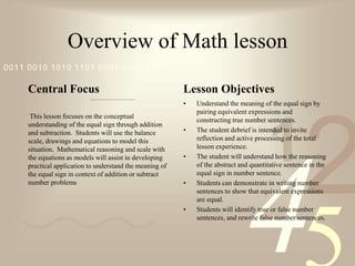 Understanding the equal sign pp | PPTX
