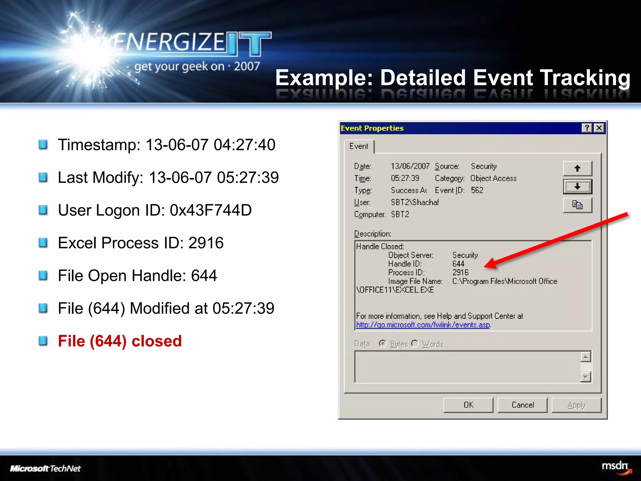 Understanding the Event Log | PDF