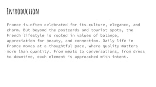Understanding the Everyday Lifestyle in France | PDF