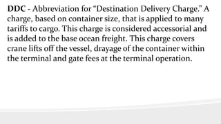 UNDERSTANDING THE FREIGHT RATE SHEET | PPTX