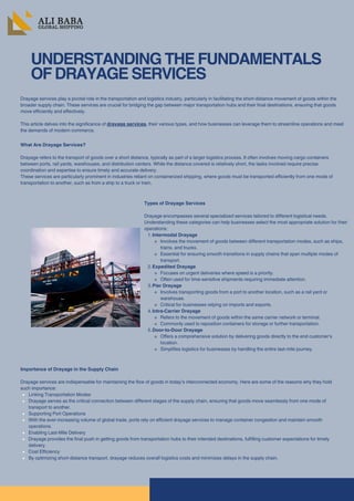 Understanding the Fundamentals of Drayage Services.pdf