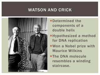 Understanding the Genetic Material, discovery and composition of DNA ...