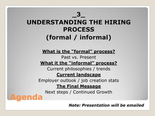Understanding the hiring process | PPTX