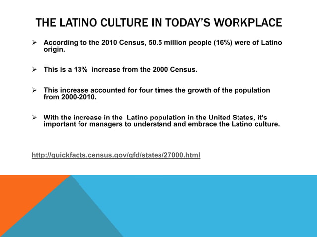 Understanding the Latino/Hispanic Culture in the Workplace | PPTX ...