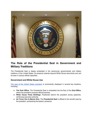Understanding the History and Symbolism of the Presidential Seal Plaque.pdf