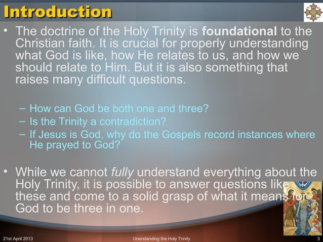 Understanding the Holy Trinity | PPT