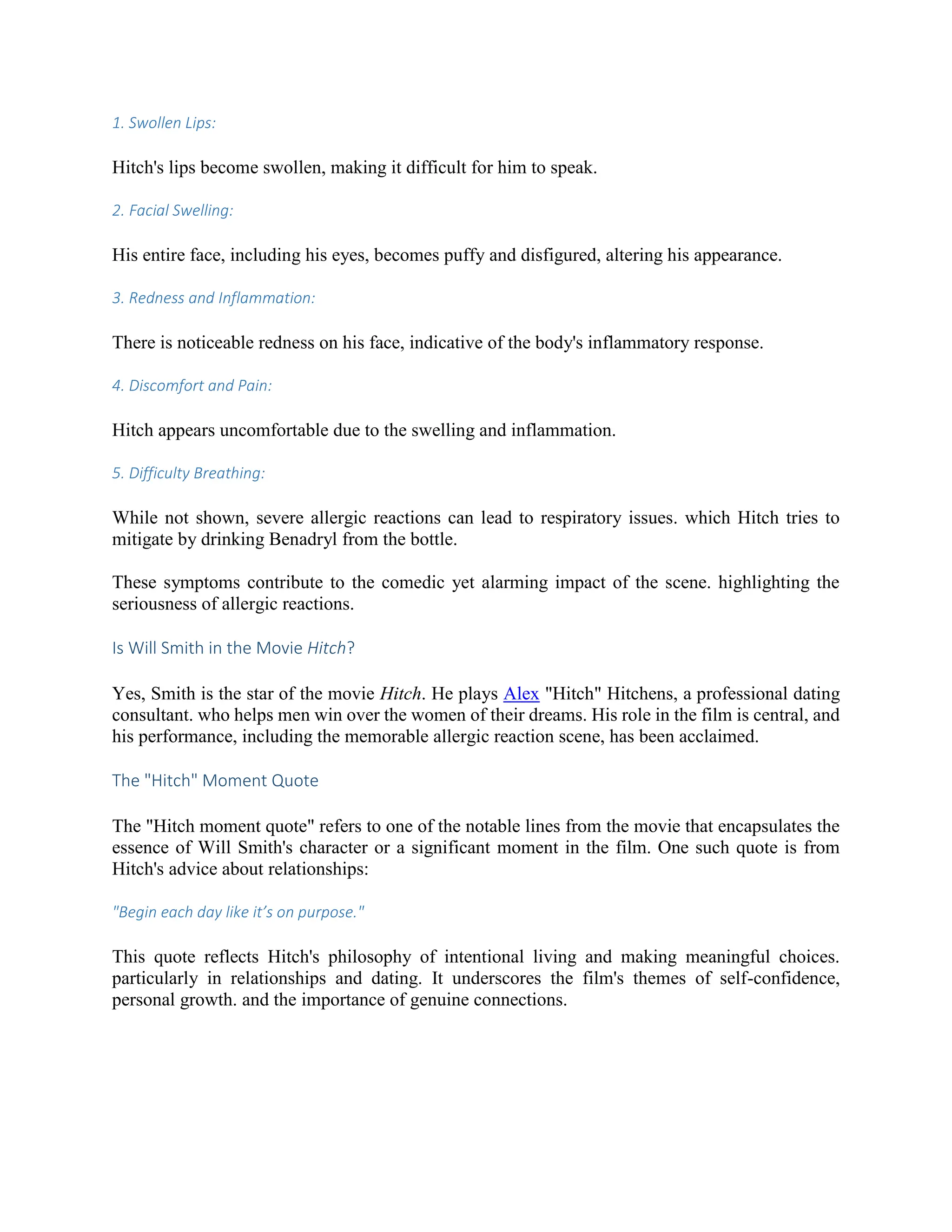 Understanding the Iconic “Will Smith Hitch Allergy”: A Deep Dive into ...