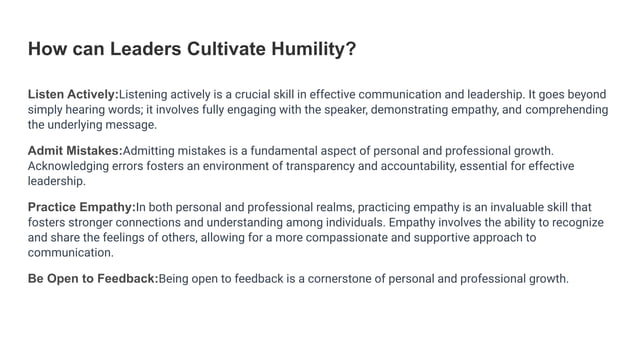 Understanding The Impact of Humility on Leadership.pdf | Free Download