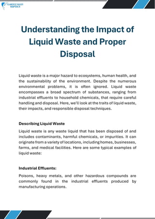 Understanding the Impact of Liquid Waste and Proper Disposal.pdf