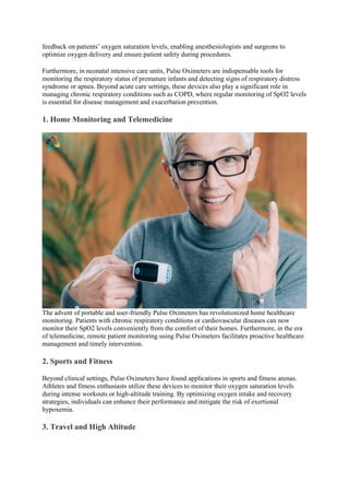 Importance and Utility of Pulse Oximeter in Healthcare | The Lifesciences Magazine | PDF