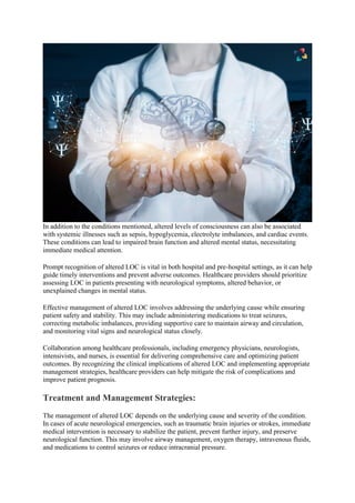 Importance of Assessing Level of Consciousness in Medical Care | The ...