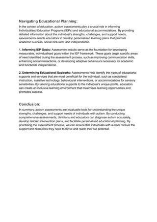 Understanding the Importance of Autism Assessments | A Comprehensive ...