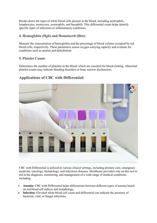 Importance of CBC with Differential in Healthcare | The Lifesciences ...