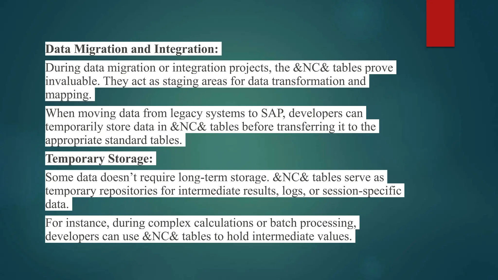 Understanding the Importance of the &NC& Table Group in SAP Security | PPTX