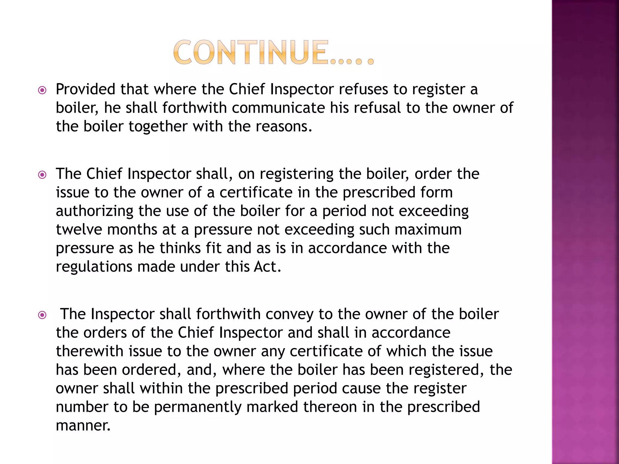 Understanding the indian boiler regulations ibr(1950) | PPTX