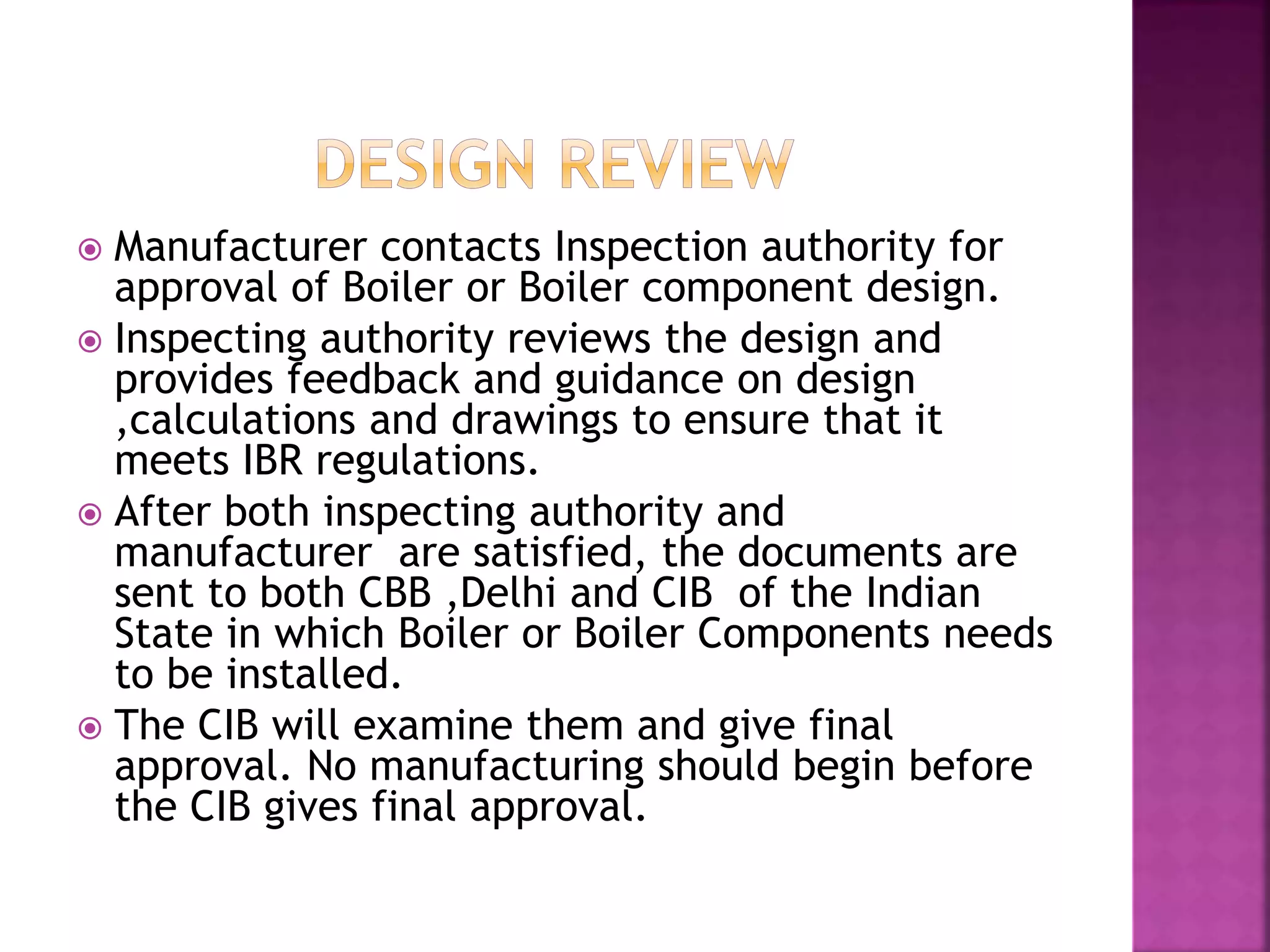 Understanding the indian boiler regulations ibr(1950) | PPTX