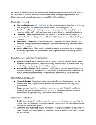 Understanding The Indian Standards Institution (ISI) Certification ...