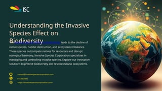Understanding the Invasive Species Effect on Biodiversity.pptx