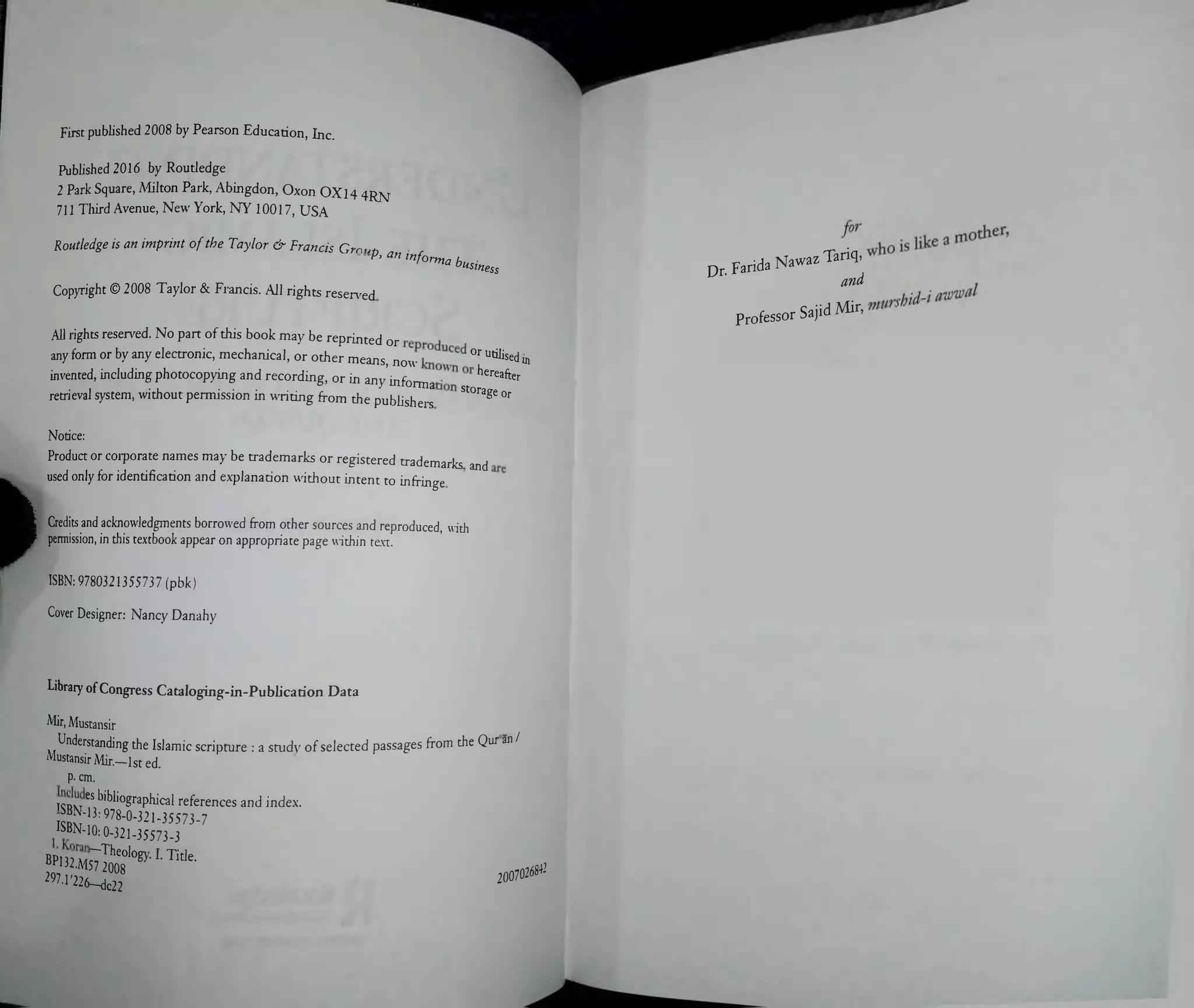 Understanding the islamic scripture, a study of selected passages from ...