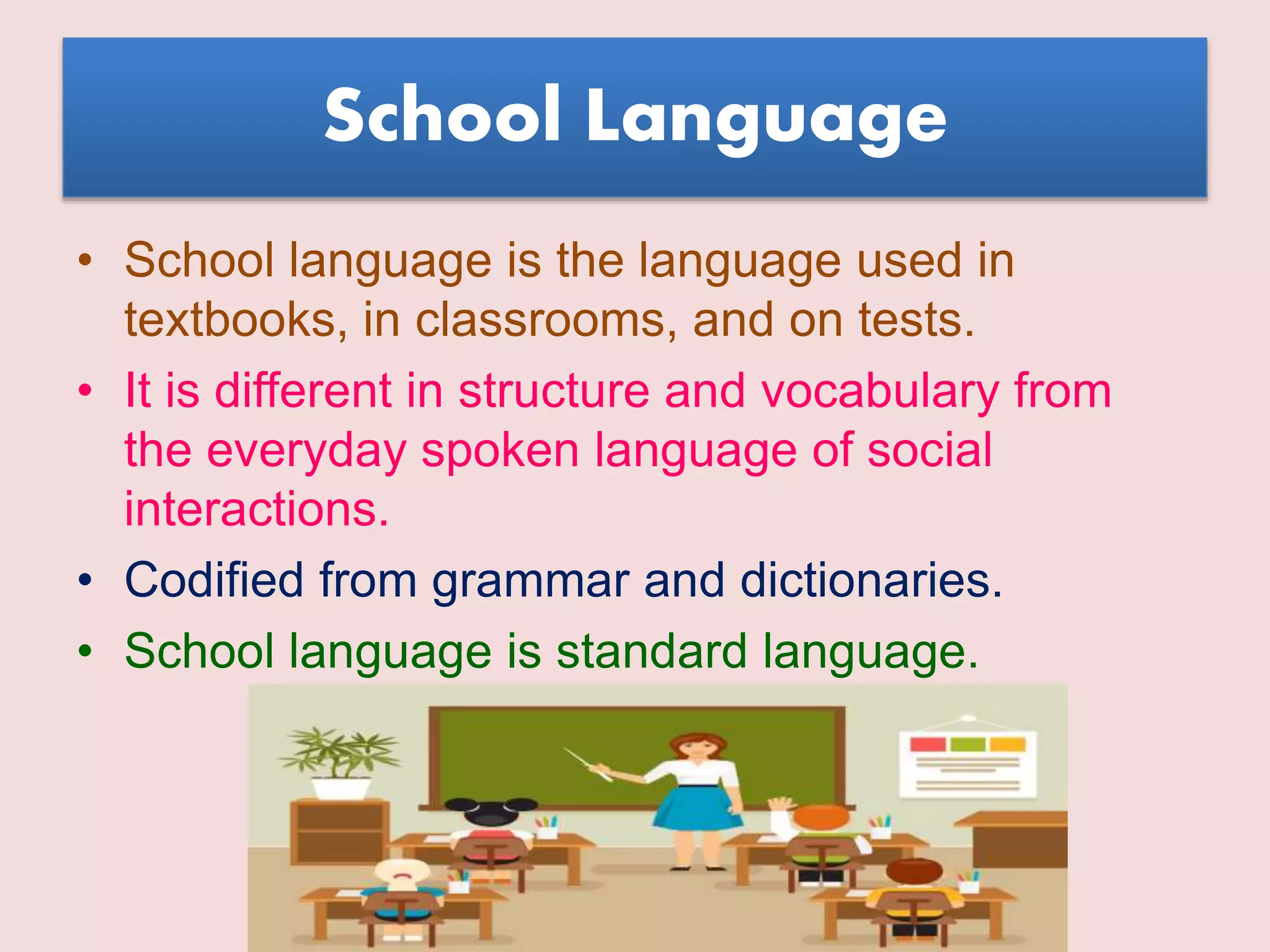 Understanding the language background of the students - Home language ...
