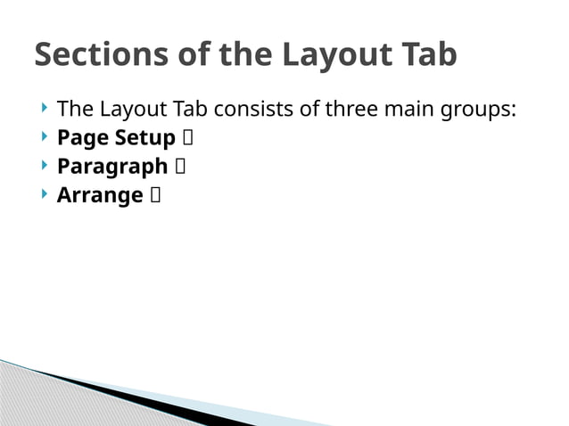 Understanding the Layout Tab in MS Word 2013.pptx