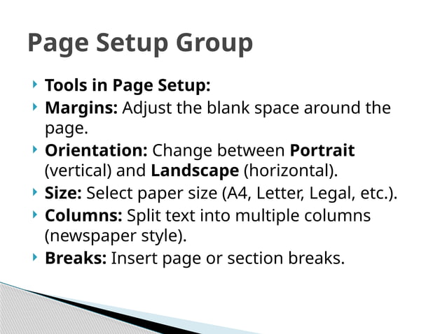 Understanding the Layout Tab in MS Word 2013.pptx