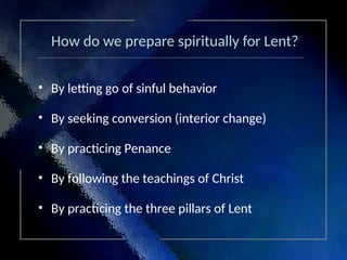 Understanding the Liturgal Season of Lent.ppt