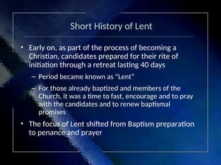 Understanding the Liturgal Season of Lent.ppt
