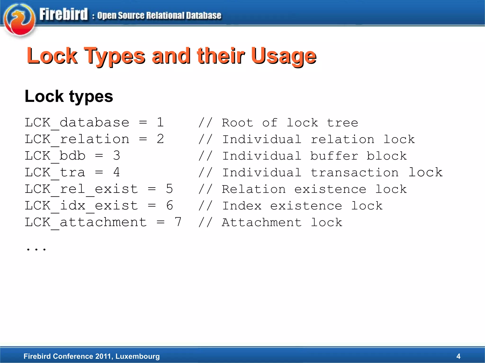 Understanding The Lock Manager Internals With The Fb Lock Print Utility