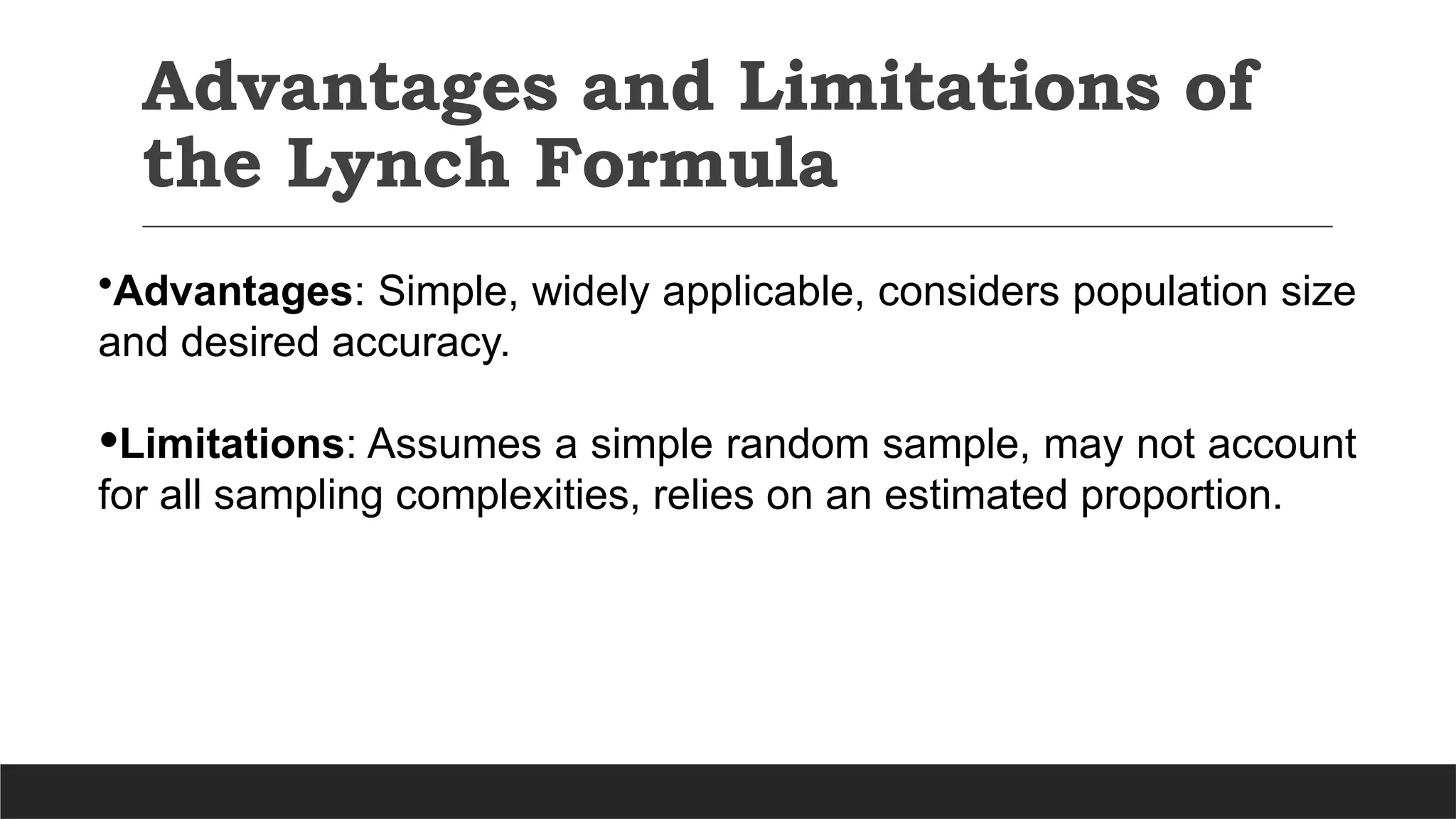 Understanding the Lynch Formula in Statistics.pptx