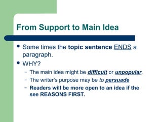 Understanding the Main Idea Presentation.ppt | Brain and Nervous System ...