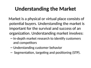 Understanding the market using market research, consumer behaviour and ...