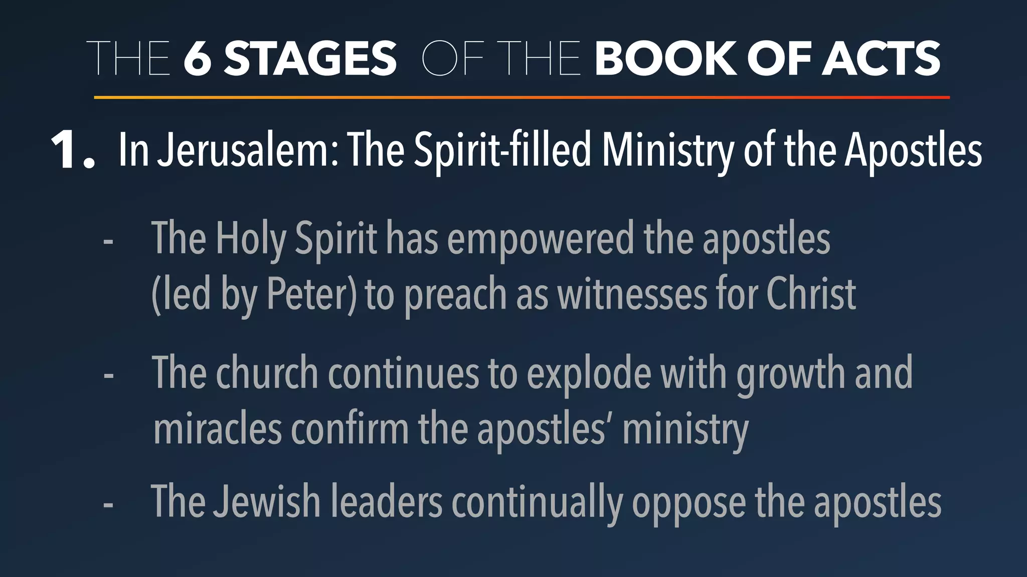 Understanding The Ministry Of The Apostles | PPT