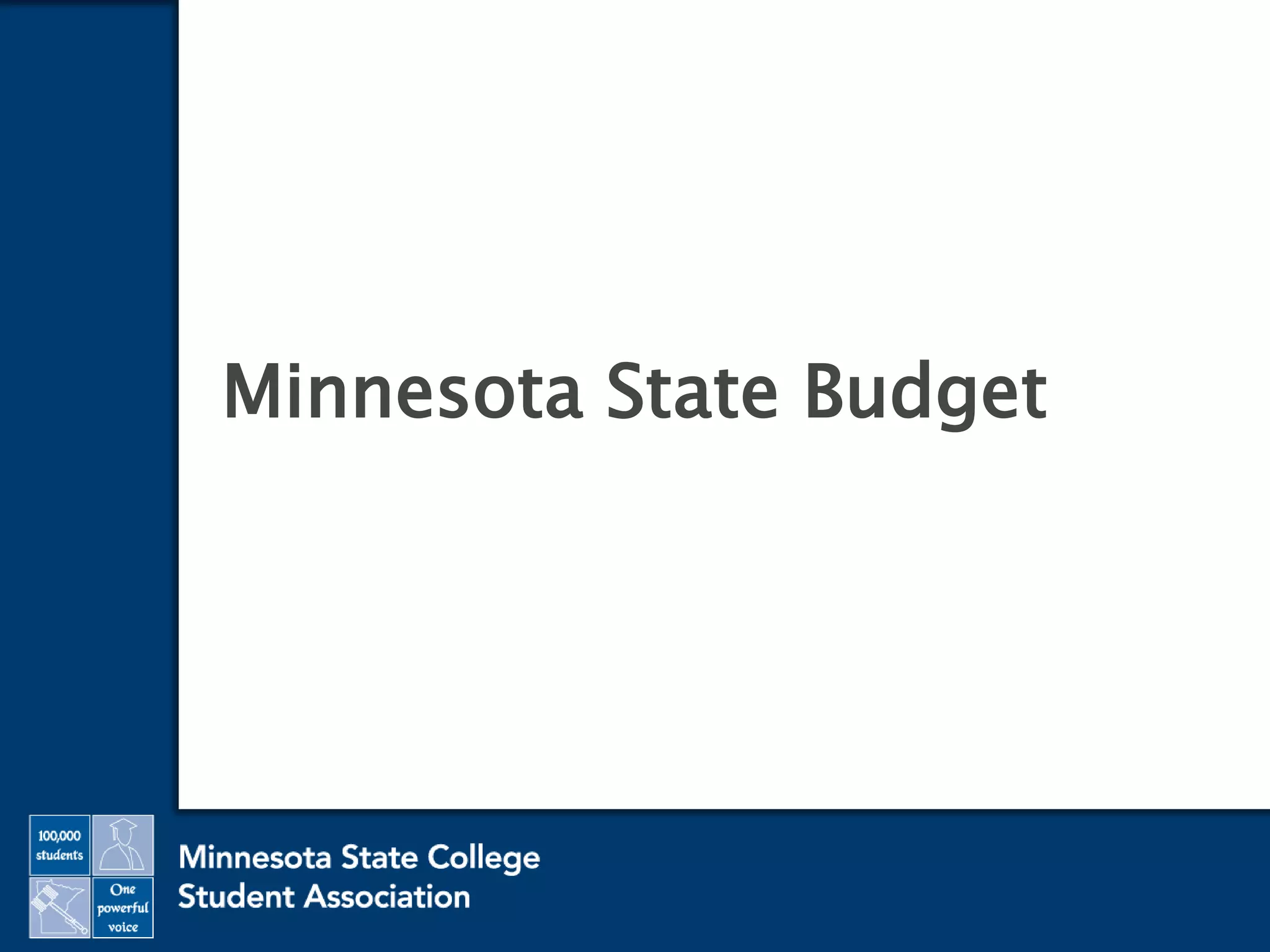 Understanding the Minnesota State Budget | PPT