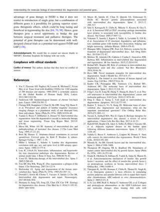 Understanding the molecular biology of intervertebral disc degeneration ...