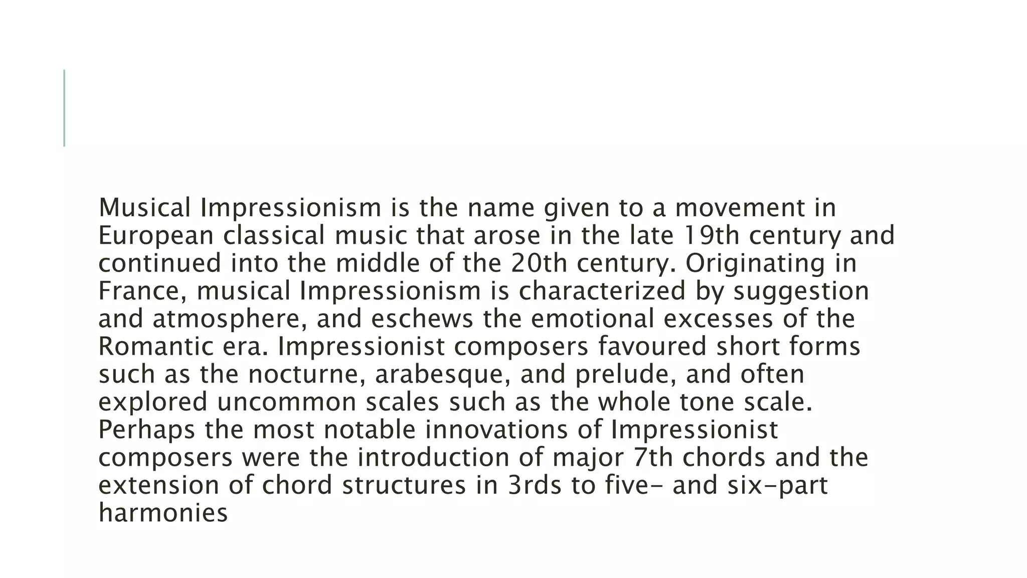 Understanding the music of the 20 th century | PPTX