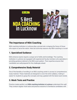 Understanding the NDA SSB Interview | PDF