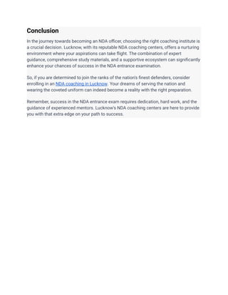 Understanding the NDA SSB Interview | PDF