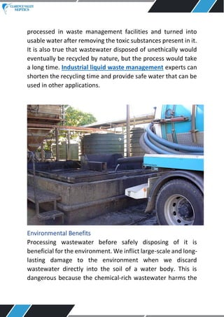 Understanding the Necessity of Industrial Liquid Waste Management with ...