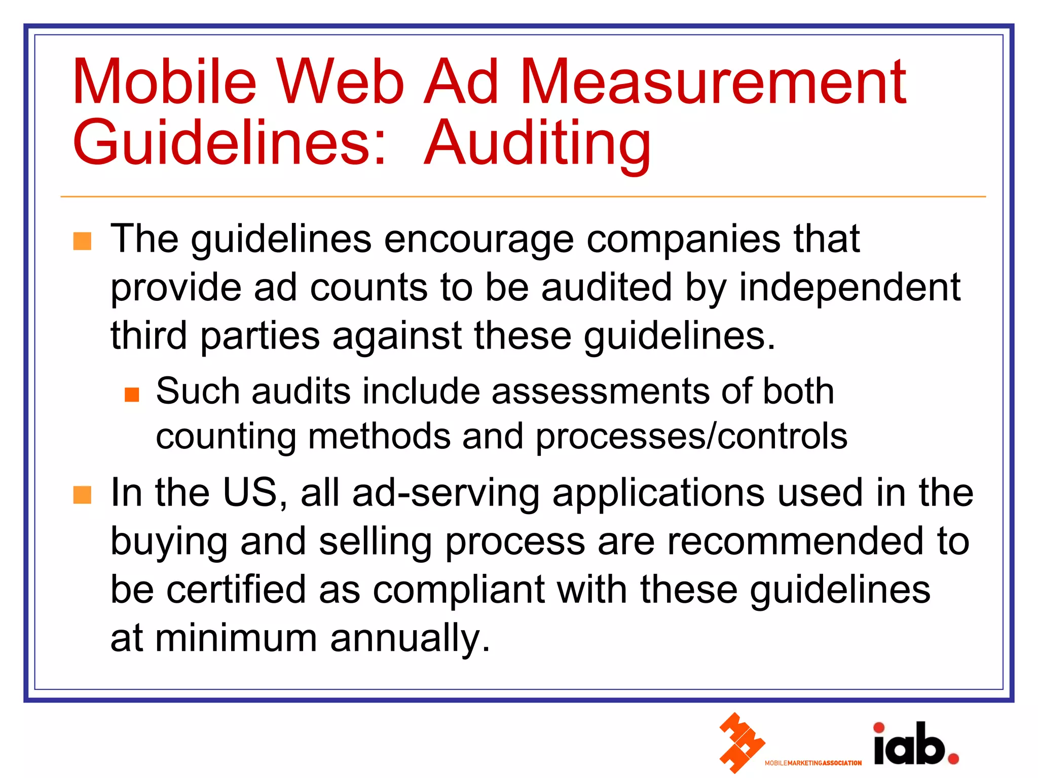 Understanding the New IAB MMA Mobile Web Ad Measurement Guidelines | PDF