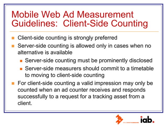 Understanding the New IAB MMA Mobile Web Ad Measurement Guidelines ...
