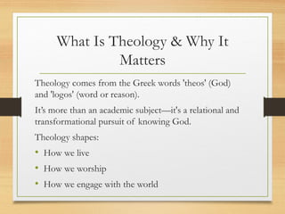 Explore Biblical & Systematic Theology Basics | PPTX
