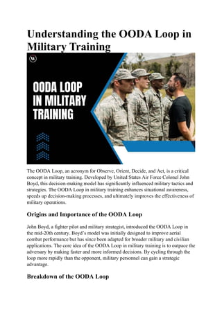 OODA Loop in Military Training: Implementation and 5 Benefits | CIO ...