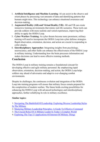 OODA Loop in Military Training: Implementation and 5 Benefits | CIO ...