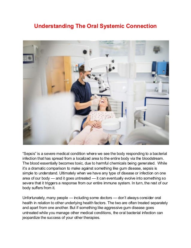 Understanding the oral systemic connection | PDF