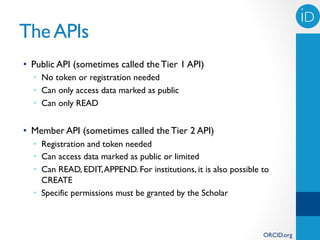 Understanding the ORCID Registry | PDF