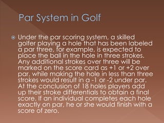 Understanding the Par System in Golf | PPT